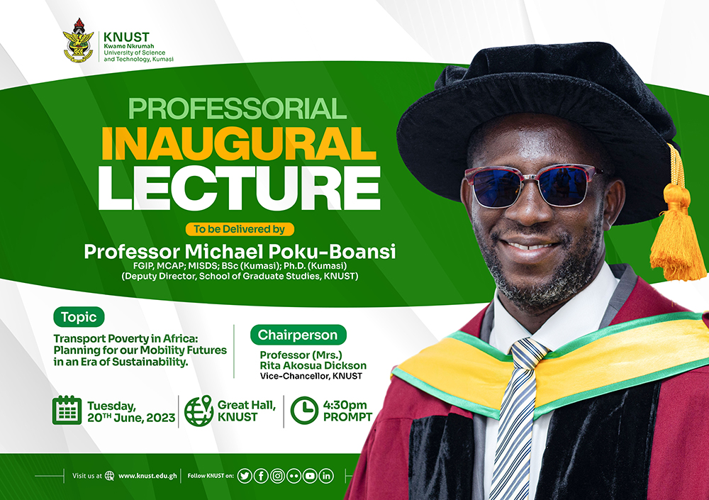 Professorial Inaugural Lecture by Professor Michael Poku-Boansi | Kwame Nkrumah University of ...